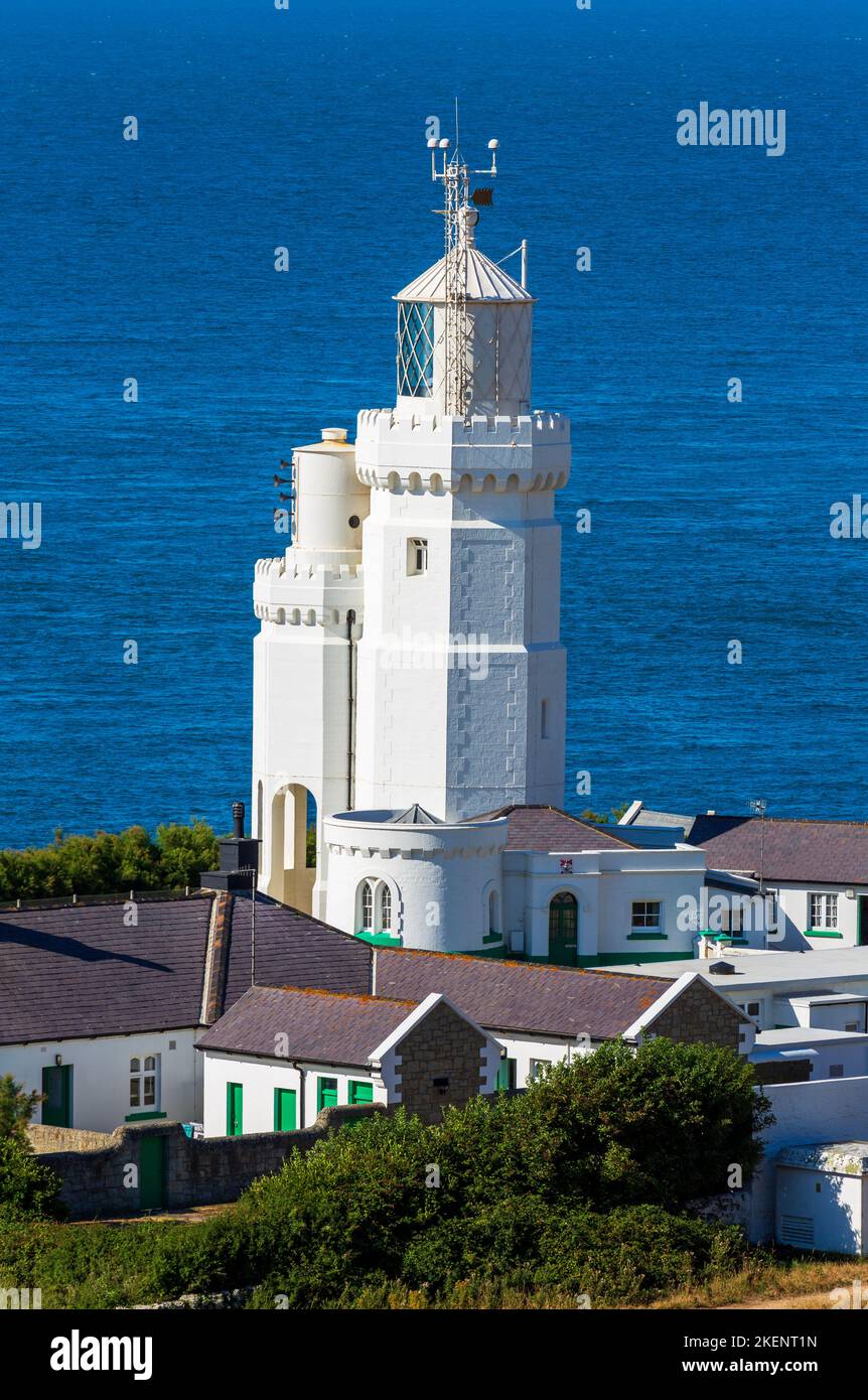 St. Catherine's Lighthouse, Isle of Wight, Hampshire, England,United ...