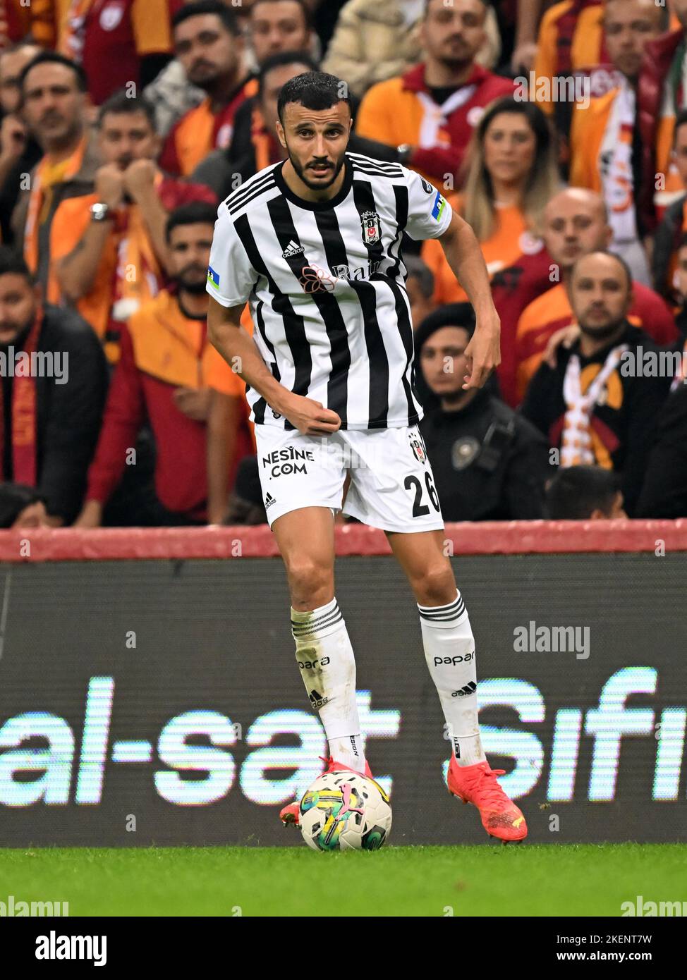 ISTANBUL - Romain Saiss of Besiktas JK during the Turkish Super Lig ...
