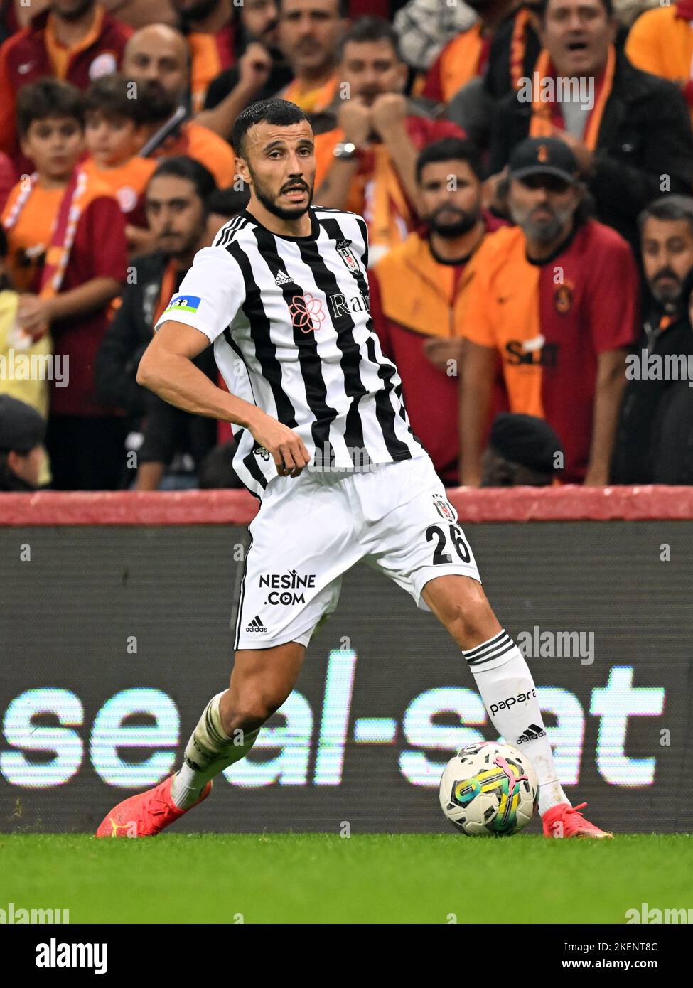 ISTANBUL - Romain Saiss of Besiktas JK during the Turkish Super Lig ...