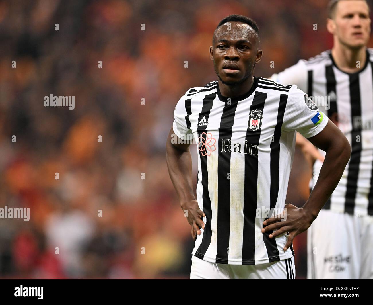 ISTANBUL - Jackson Mukela of Besiktas JK during the Turkish Super Lig match between Galatasaray ...