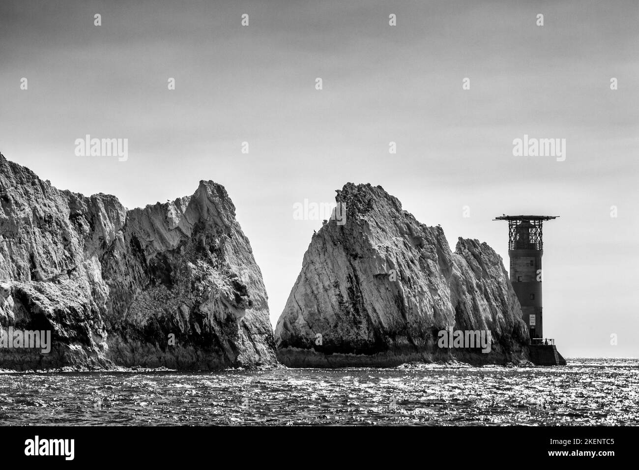 Needles Lighthouse, Isle of Wight, Hampshire, England,United Kingdom ...