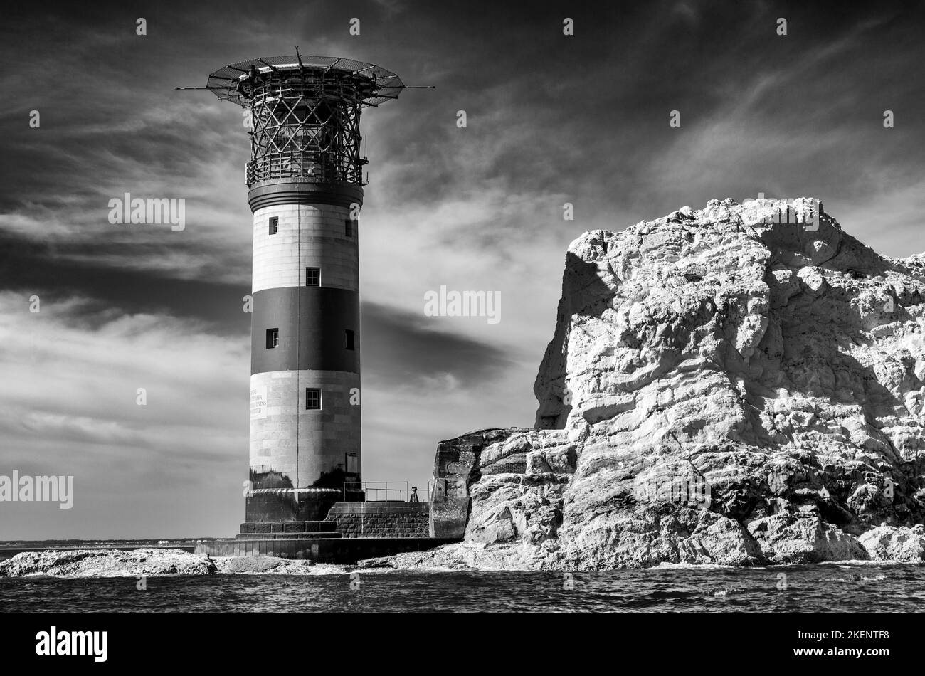 Needles Lighthouse, Isle of Wight, Hampshire, England,United Kingdom ...