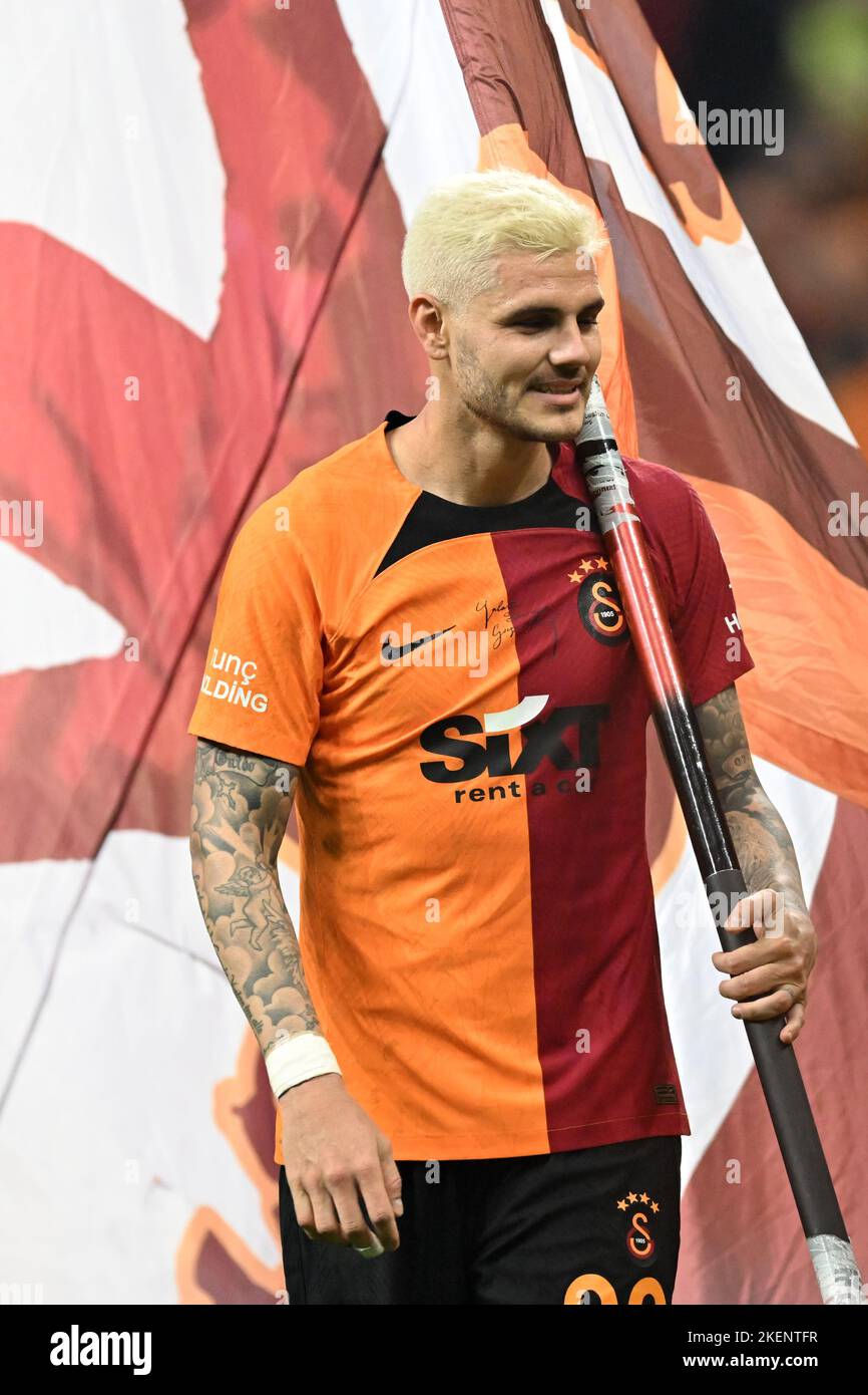 ISTANBUL - Mauro Icardi of Galatasaray AS during the Turkish Super Lig ...