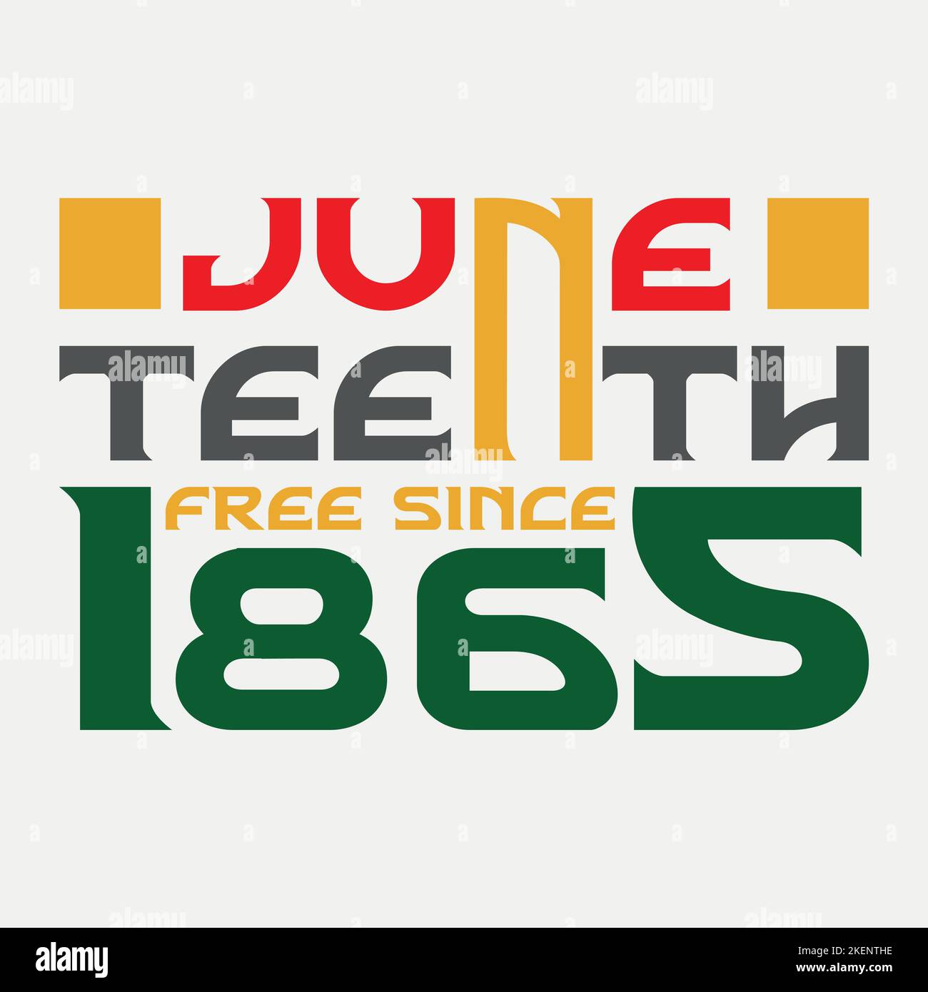 Juneteenth text vector hi-res stock photography and images - Alamy