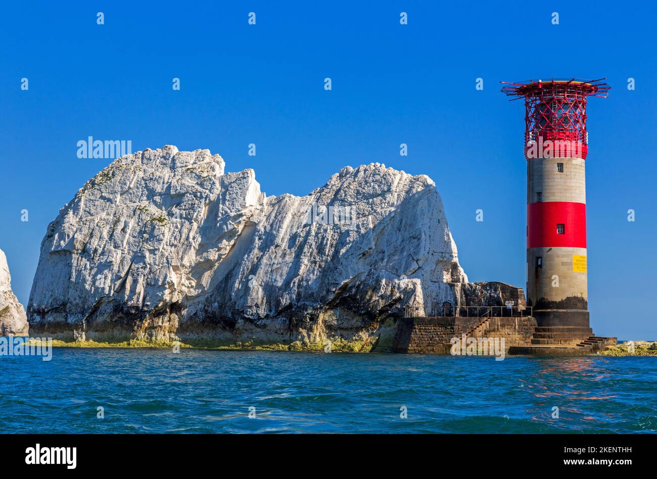 Needles Lighthouse, Isle of Wight, Hampshire, England,United Kingdom ...