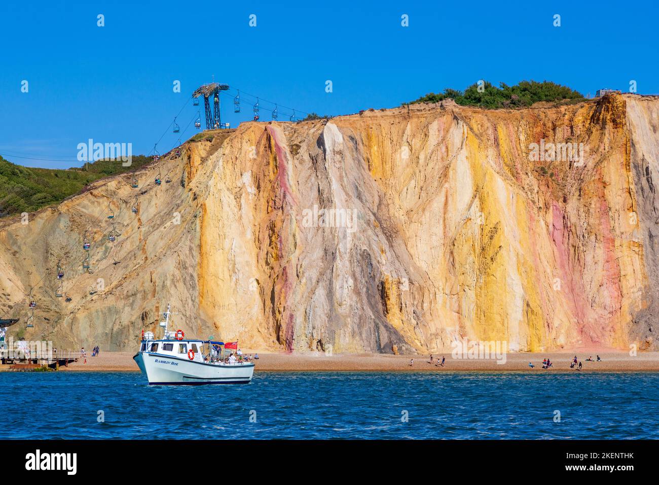 Alum Bay, Isle of Wight, Hampshire, England,United Kingdom Stock Photo ...