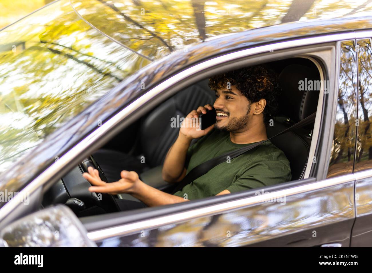 transport, communication and people concept - indian man or driver ...