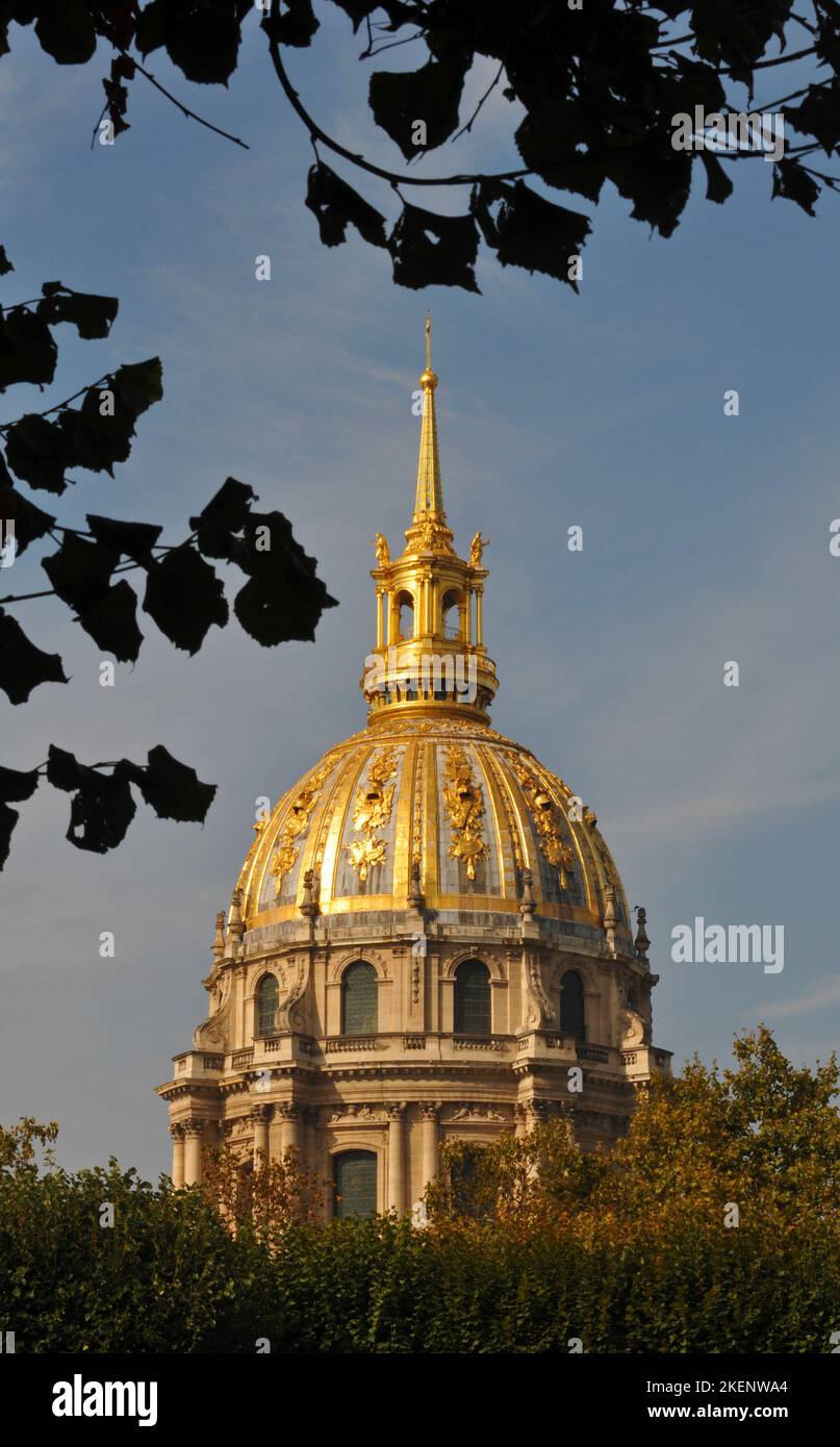 The landmark Dôme des Invalides in Paris, formerly a royal chapel, now ...