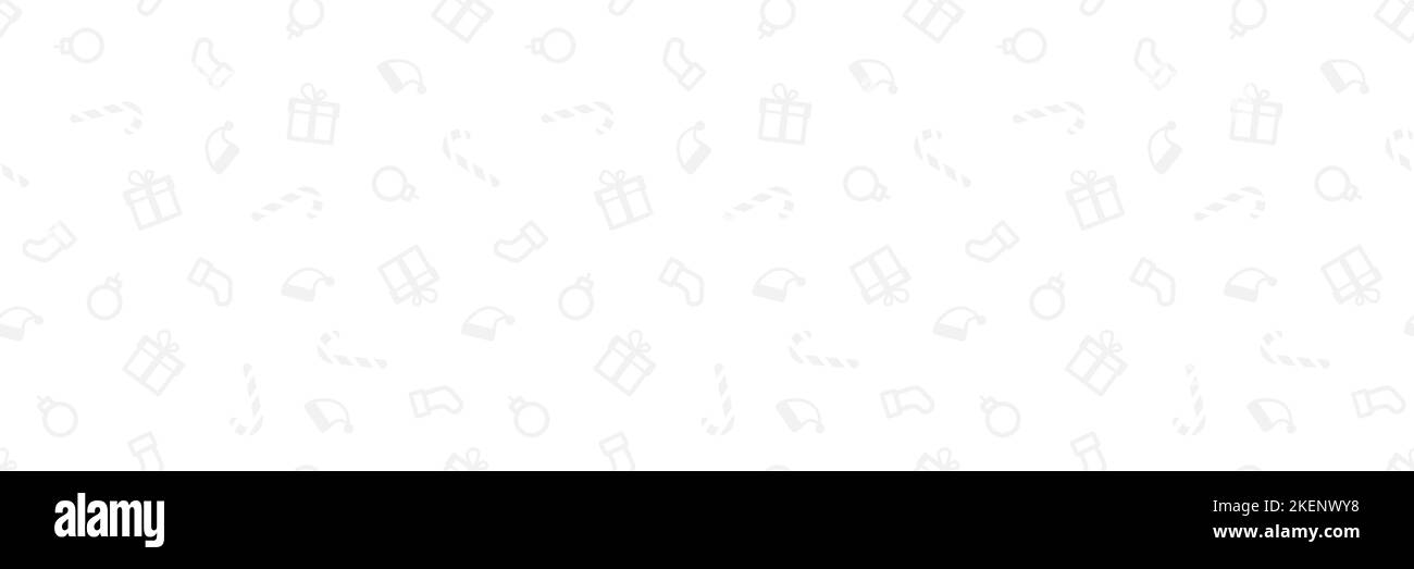 Christmas seamless pattern. White neutral background for website ...