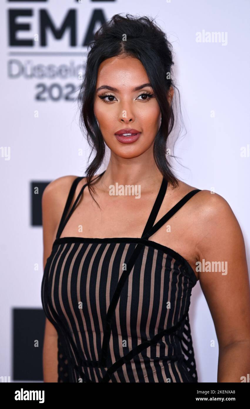 Dusseldorf, Germany. 13th Nov, 2022. Maya Jama arriving at The MTV European Music Awards, PSD ...