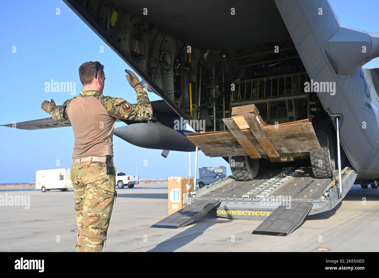 U.S. Air Force Senior Airman Liam Norton, loadmaster with the 75th ...