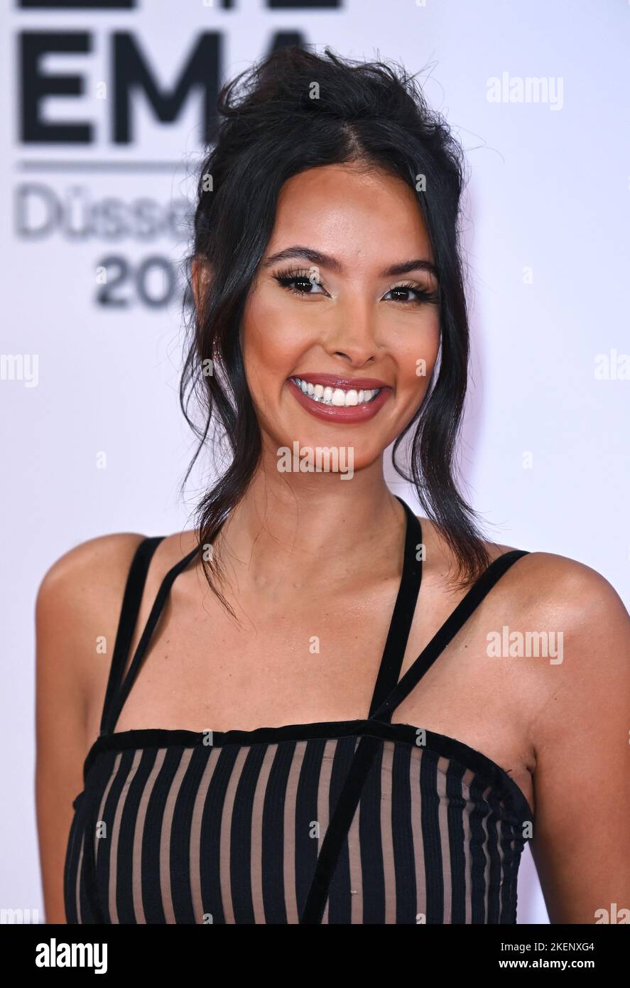 Dusseldorf, Germany. 13th Nov, 2022. Maya Jama arriving at The MTV ...