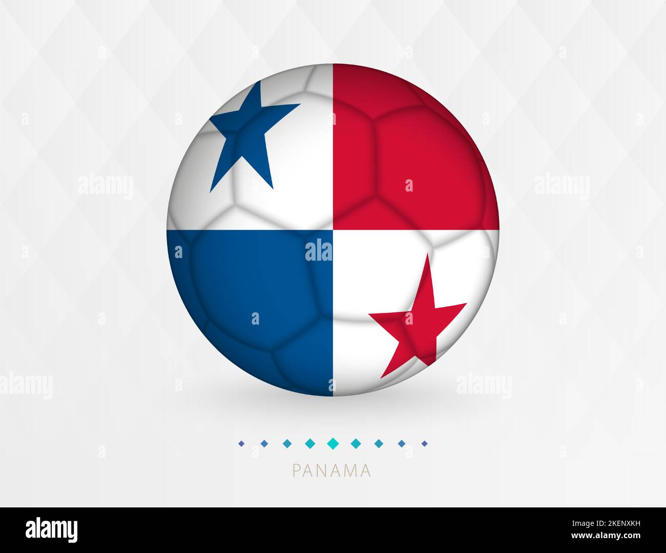 Football ball with Panama flag pattern, soccer ball with flag of Panama ...