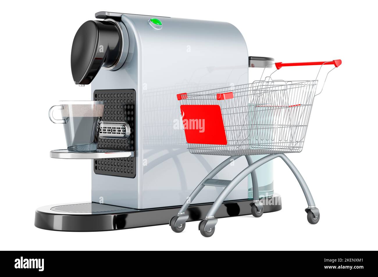 Shopping basket illustration coffee hi-res stock photography and images ...