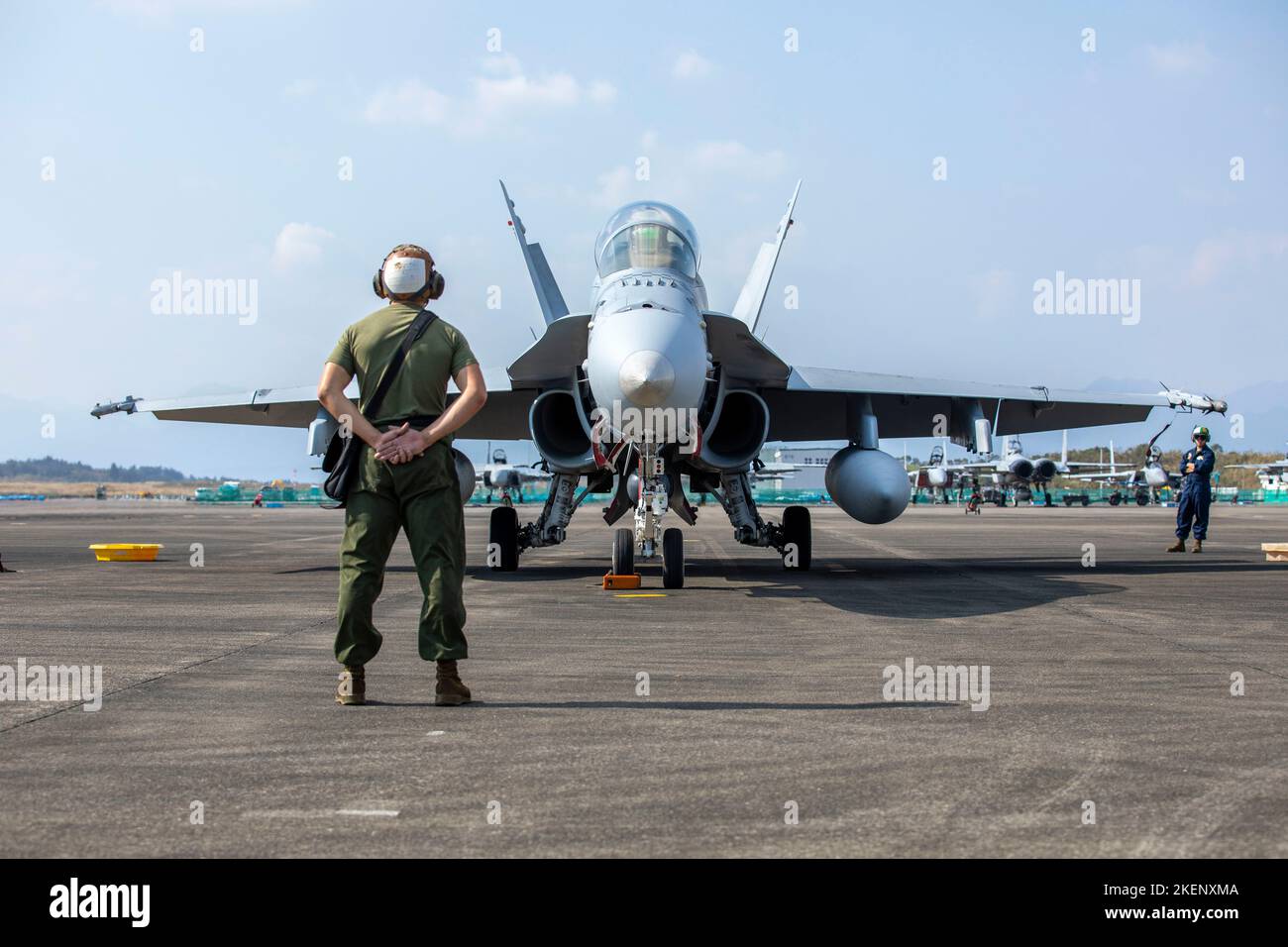 U.S. Marines with Marine Fighter Attack Squadron (VMFA) 312 conduct pre ...
