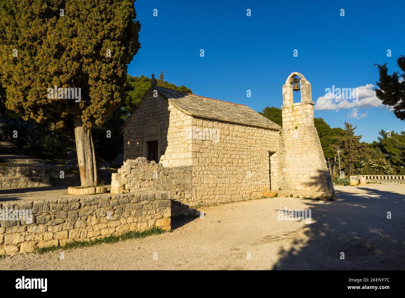 SplitCroatia - 02.23:2022, Small church in Split Croatia Stock Photo ...