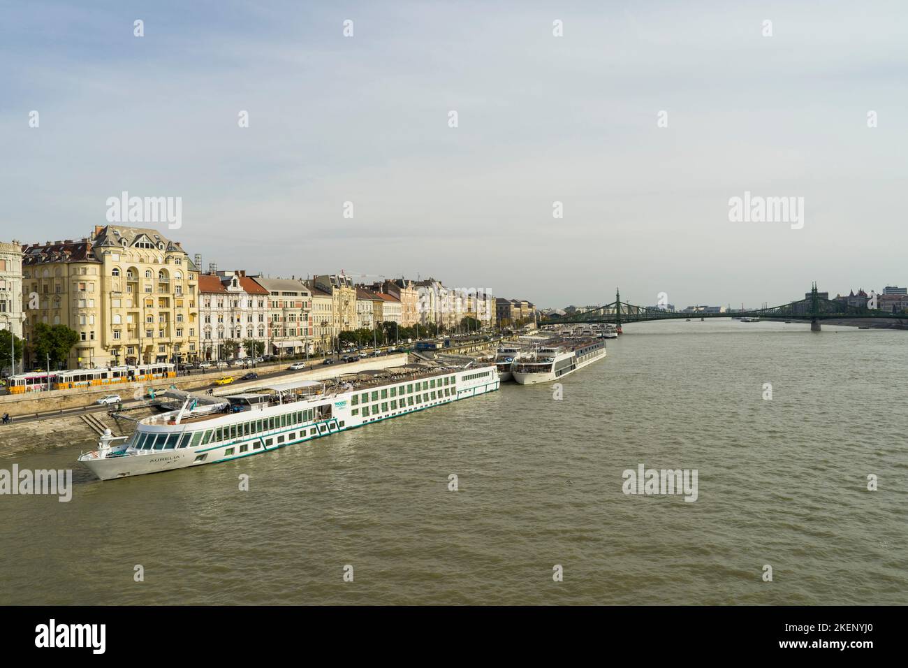 Budapest Hungary - 10.08:2022, Boats on river Danube Stock Photo - Alamy