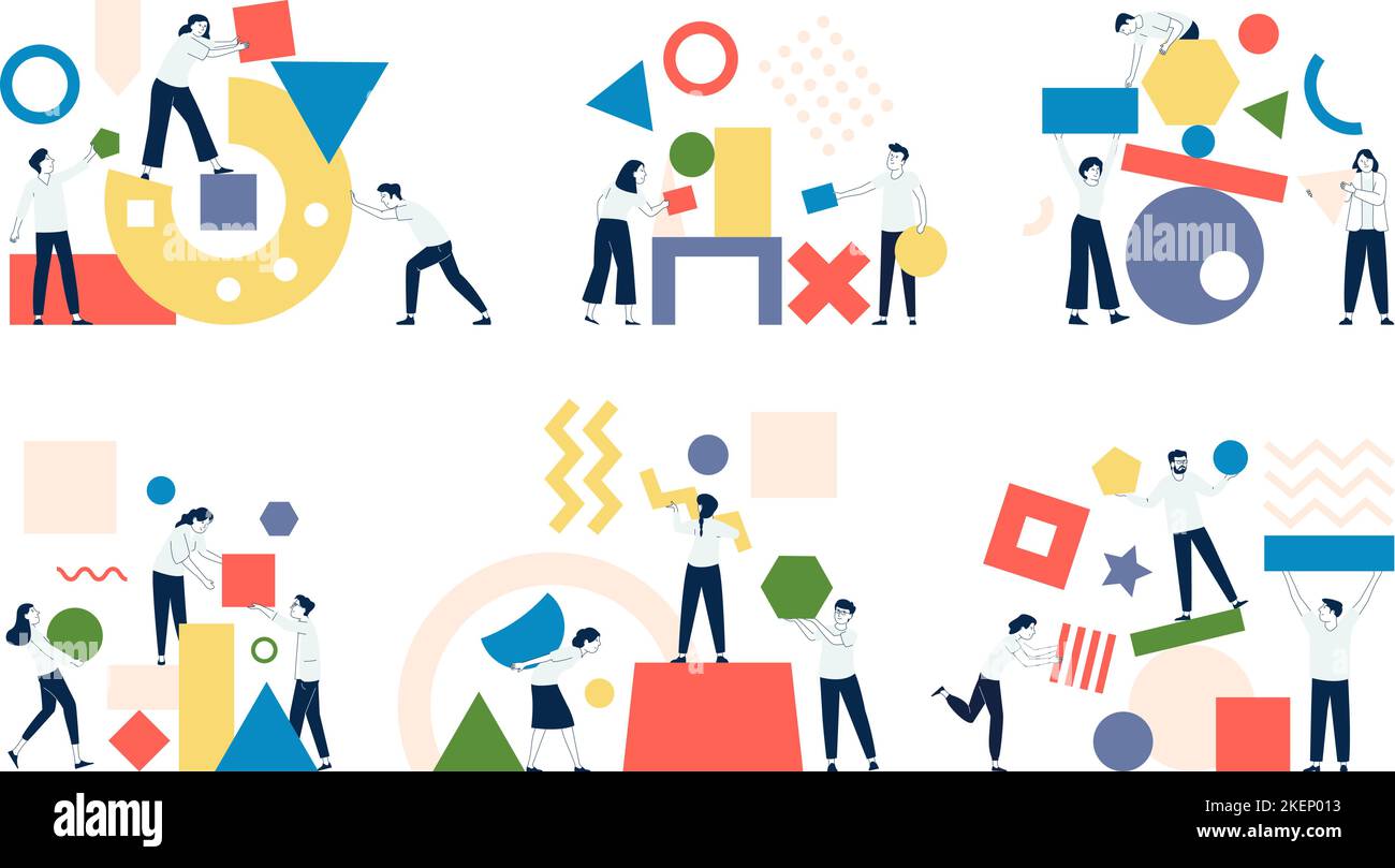 Scattered metaphor Stock Vector Images - Alamy