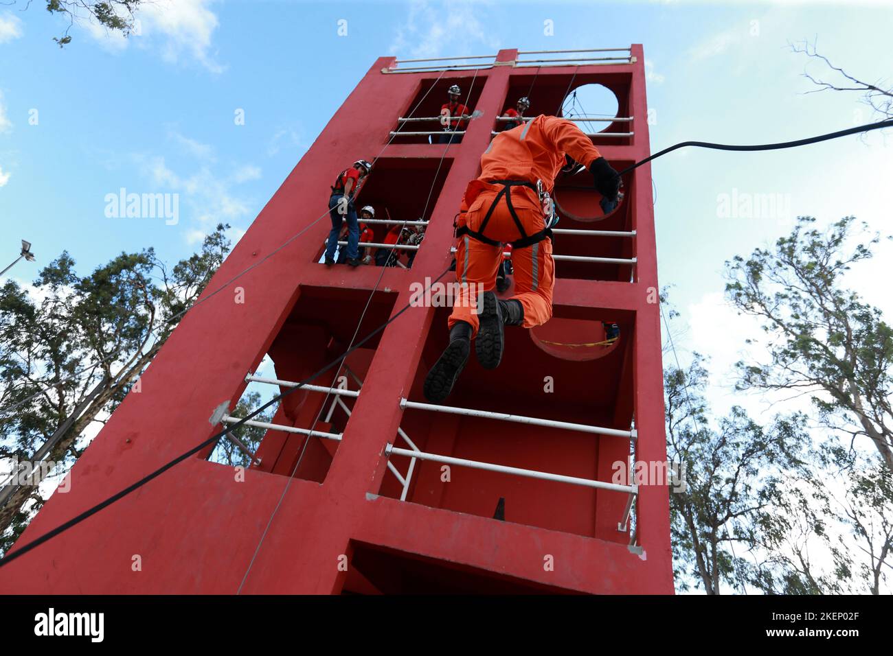 simoes filho, bahia, brazil - november 11, 2022: Military firefighters ...