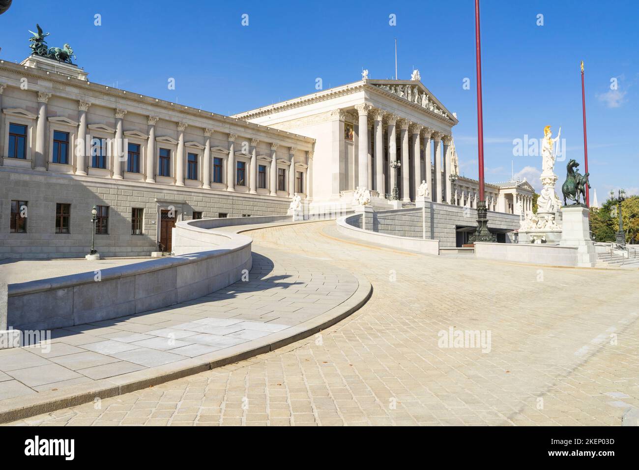 Vienna Austria - 10.11:2022, Austrian Parliament Building. Architecture ...