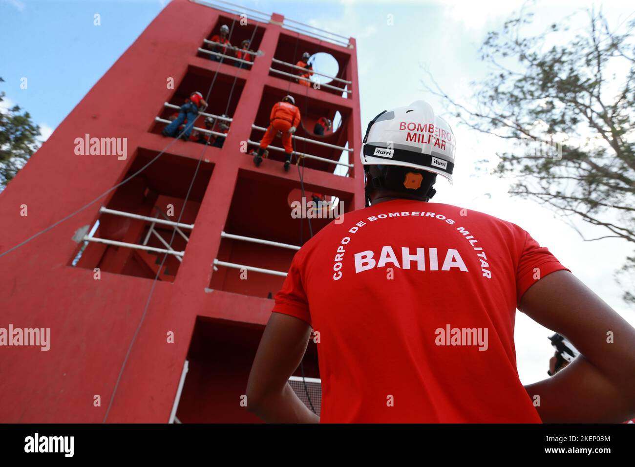 simoes filho, bahia, brazil - november 11, 2022: Military firefighters ...