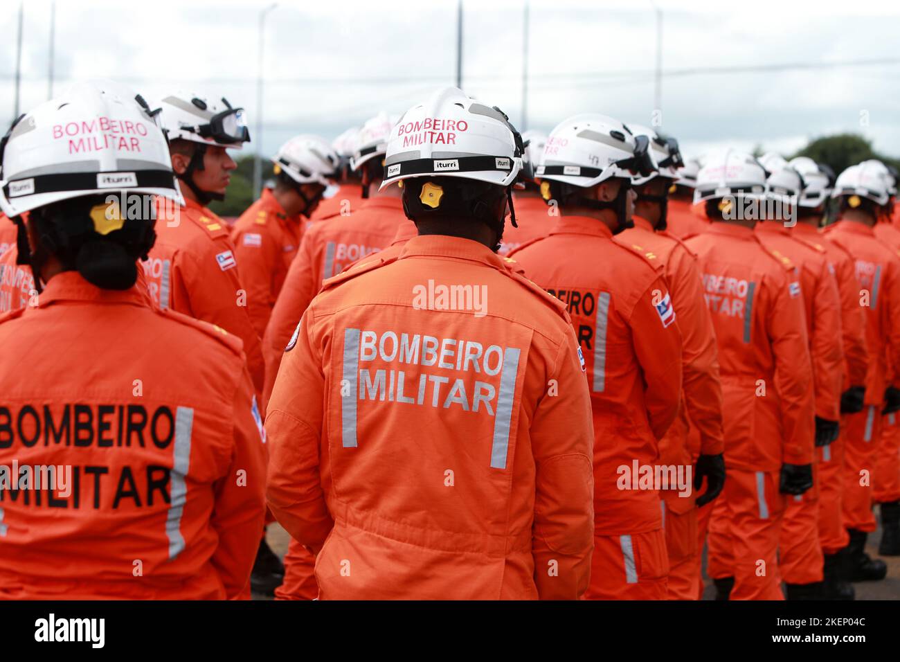 simoes filho, bahia, brazil - november 11, 2022: Military firefighters ...