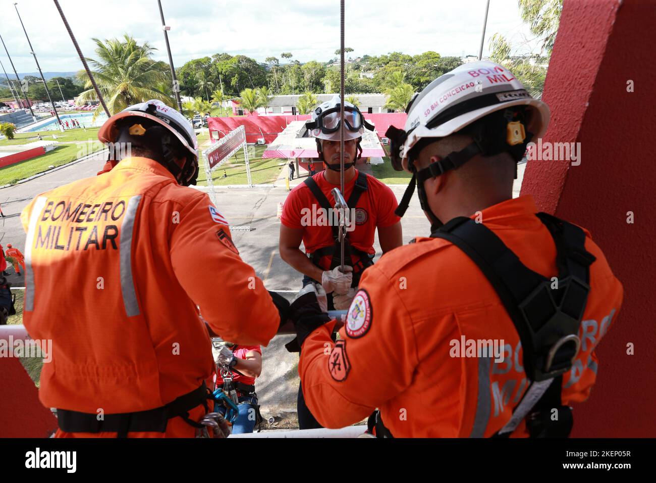 simoes filho, bahia, brazil - november 11, 2022: Military firefighters ...