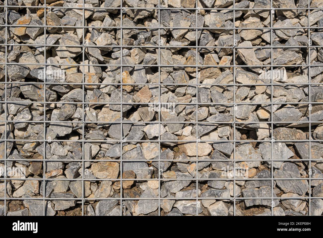 Stone filled wire mesh baskets hi-res stock photography and images - Alamy