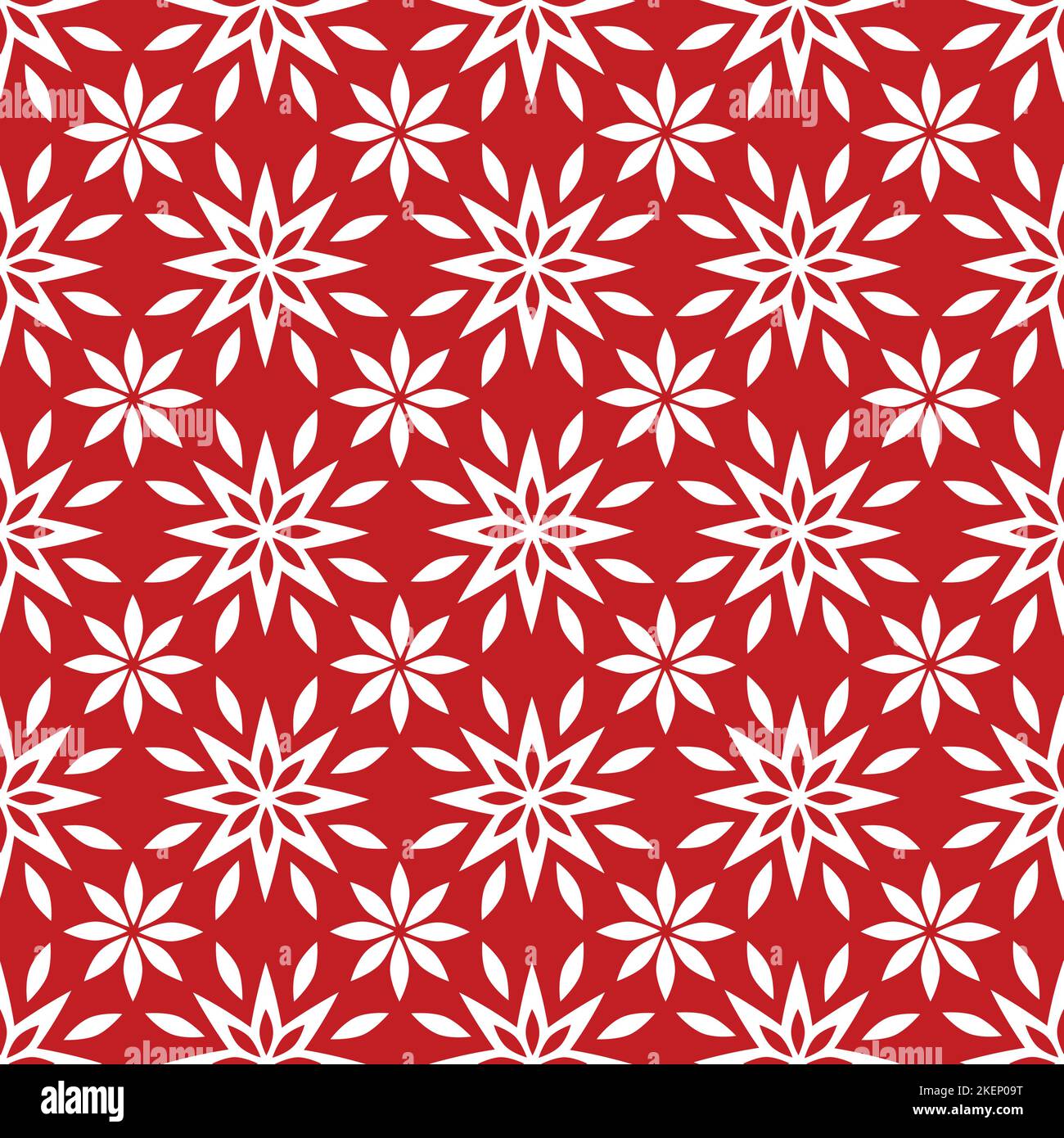 Christmas winter holiday seamless pattern. Floral ornamental ...