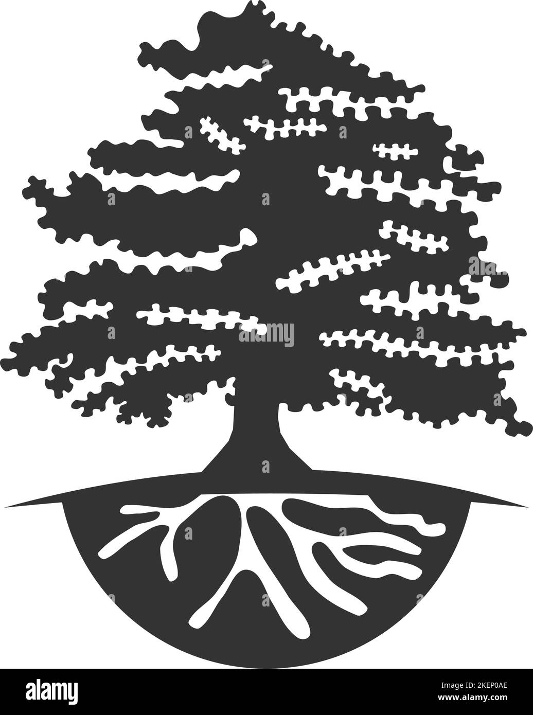 oak tree logo Icon Illustration Brand Identity Stock Vector Image & Art ...