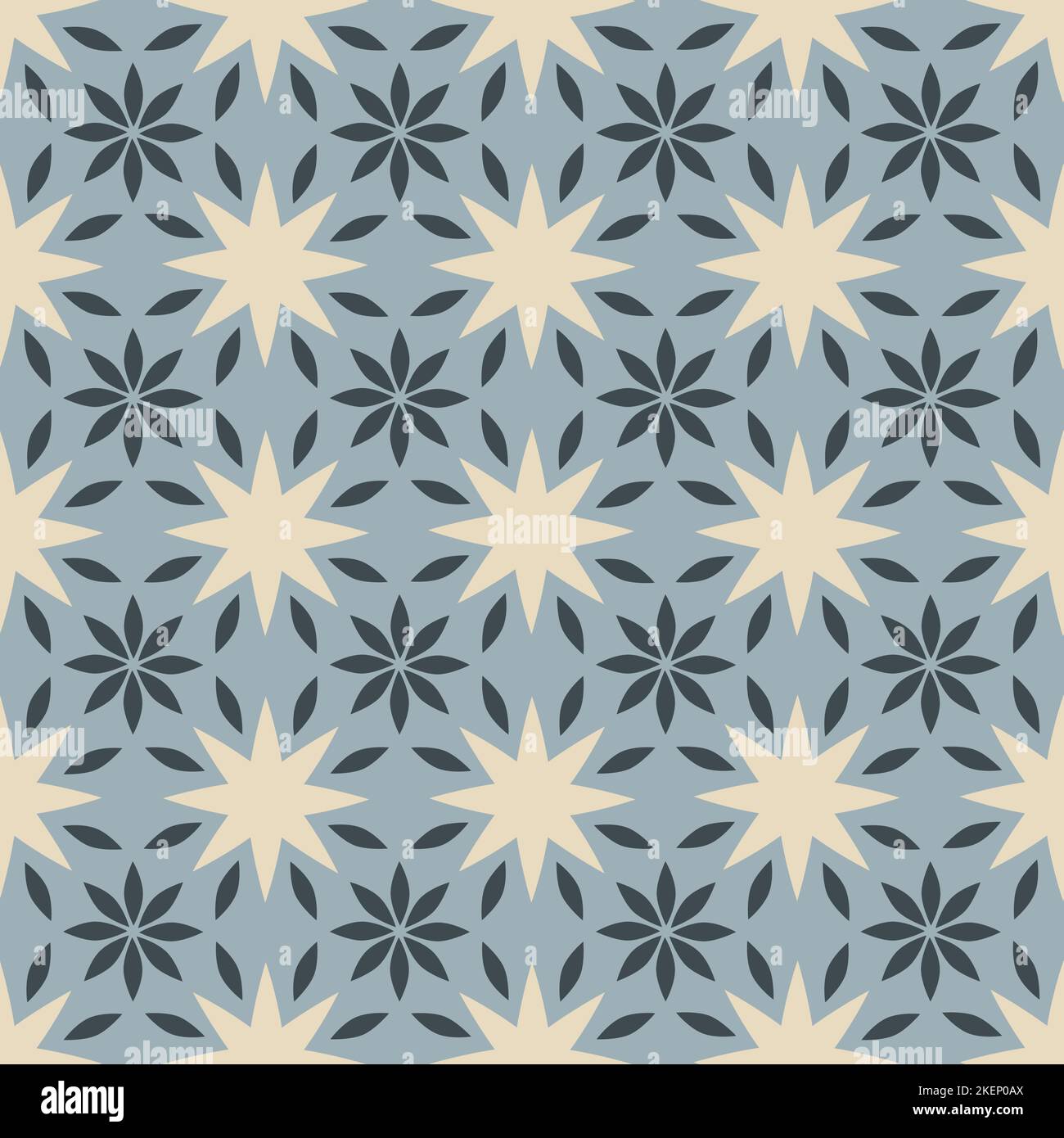 Abstract floral holiday seamless pattern. Floral ornamental orient ...