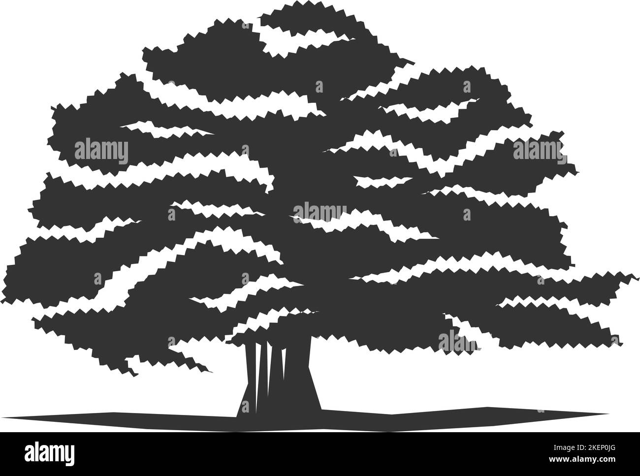 oak tree logo Icon Illustration Brand Identity Stock Vector Image & Art ...