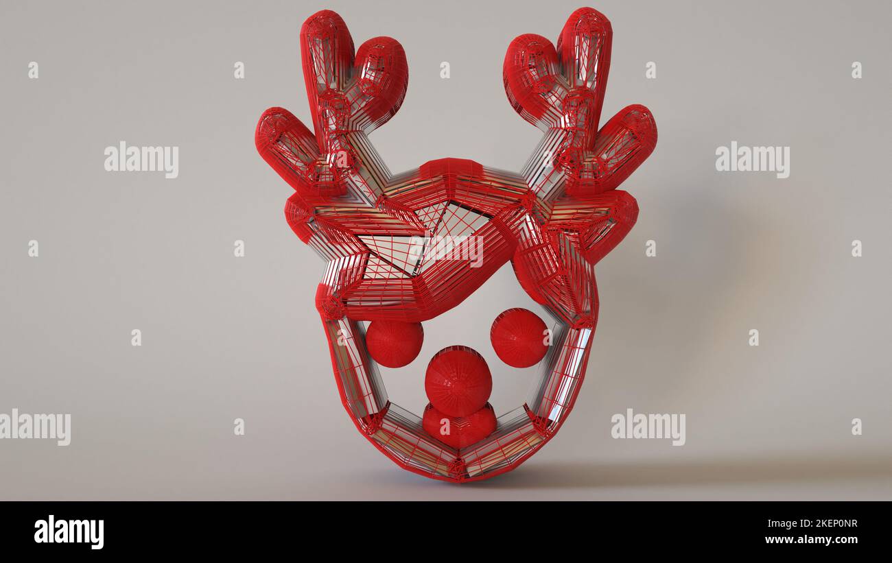 3D Illustration of a smiley in red color. Graphic Artists, Graphic ...