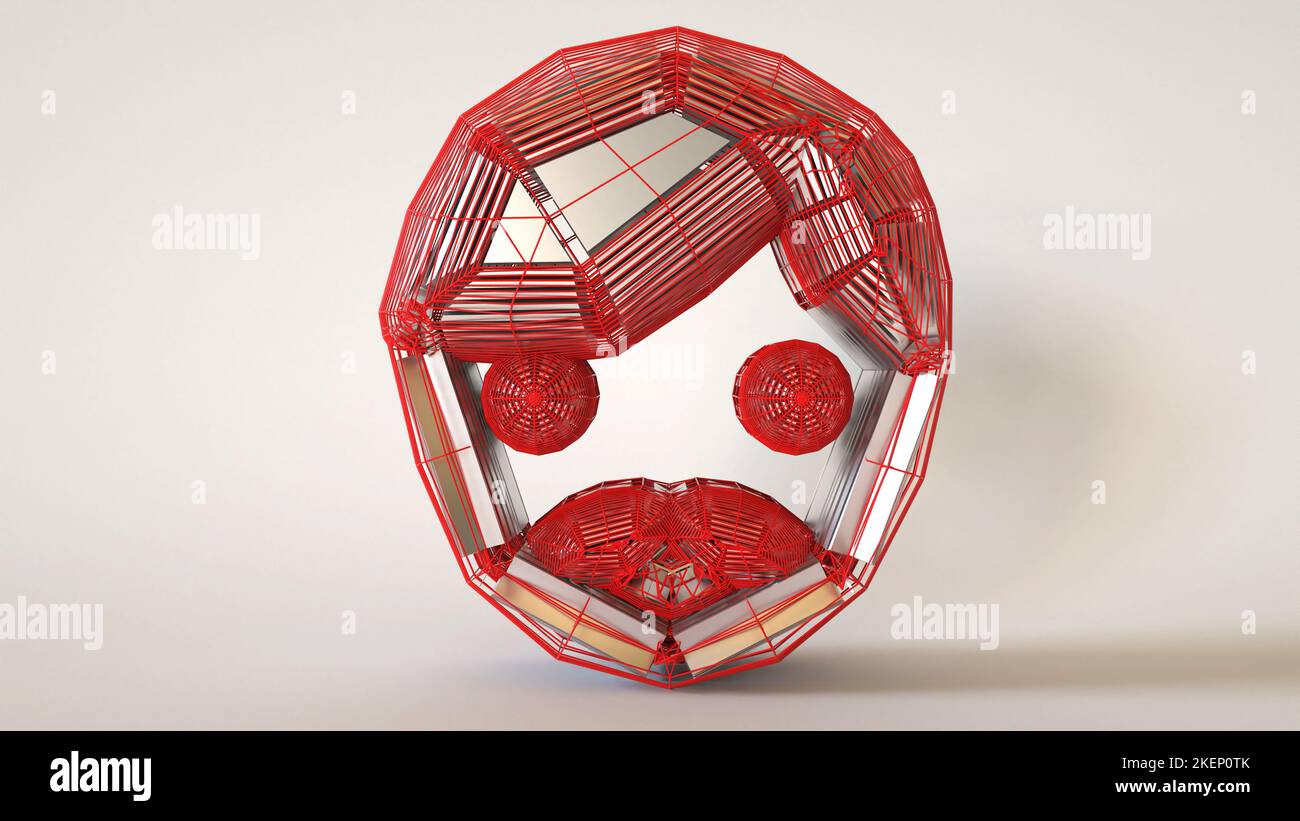 3D Illustration of a smiley in red color. Graphic Artists, Graphic ...