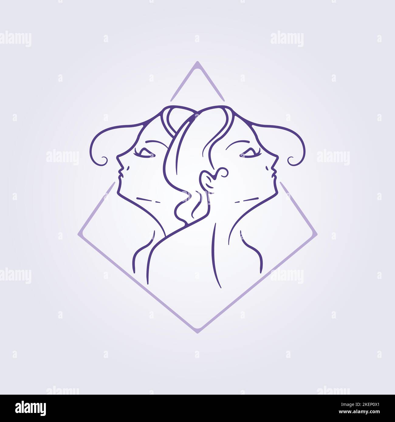 A vector illustration of a Gemini icon Stock Vector Image & Art - Alamy