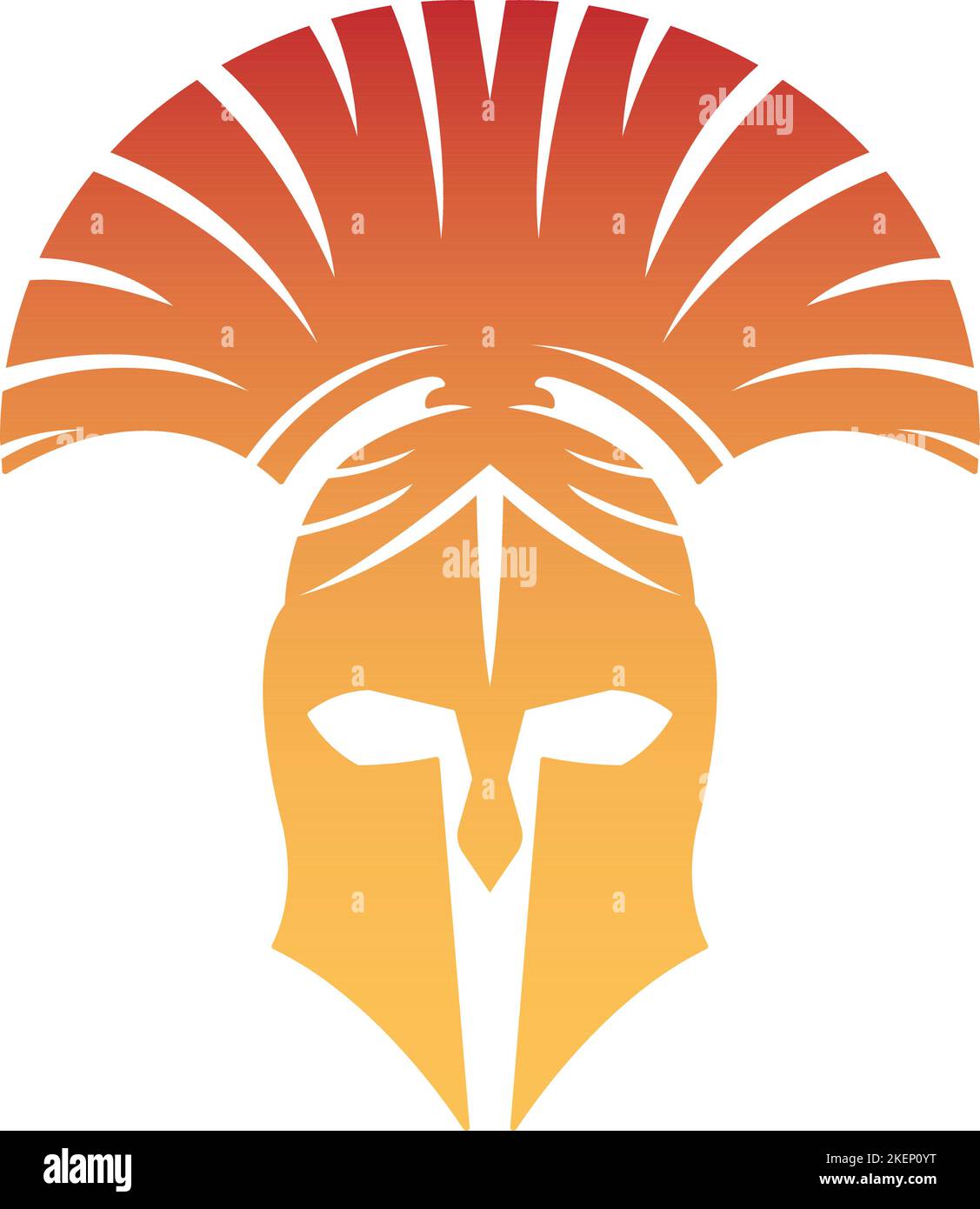 An illustration of a spartan helmet isolated on a white background ...