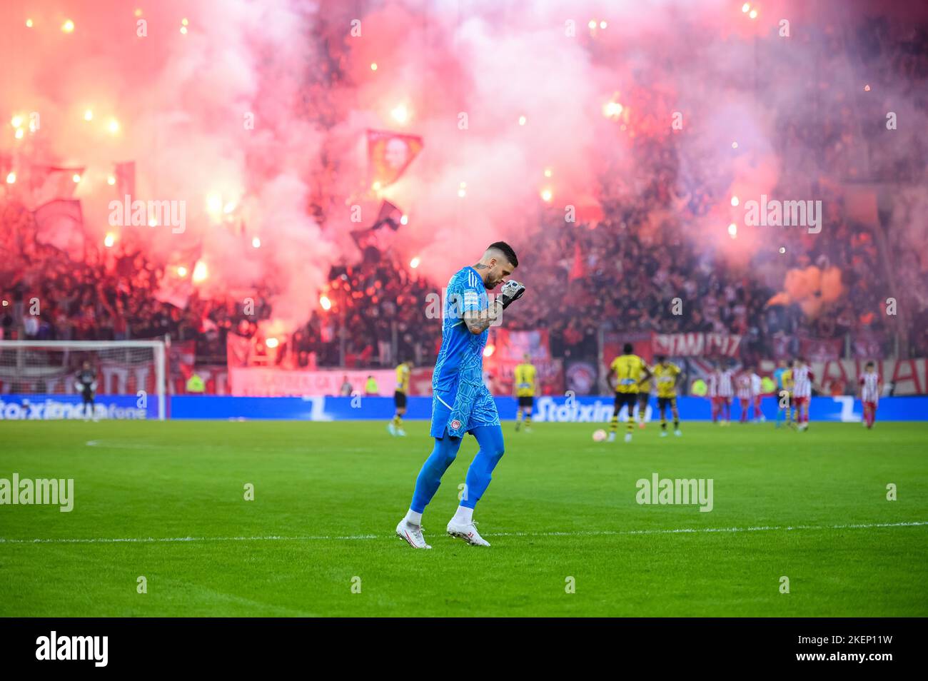 Piraeus, Greece. 13th Nov, 2022. ALEXANDROS PASCHALAKIS of Olympiacos ...