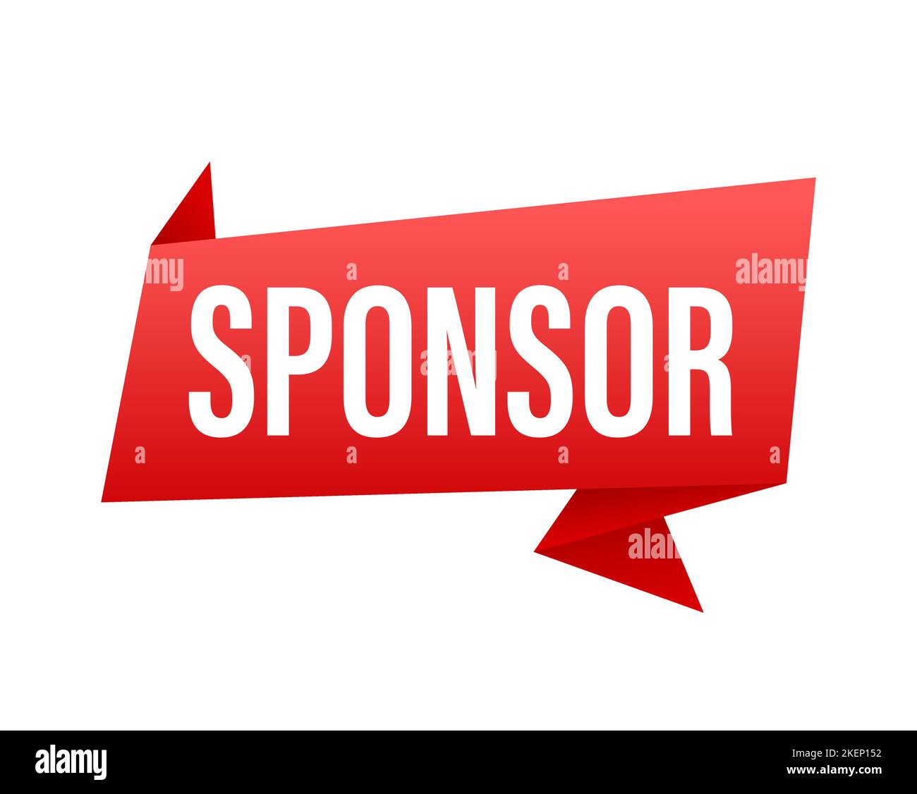 Sponsor award web emblem. Vector stock illustration Stock Vector Image ...