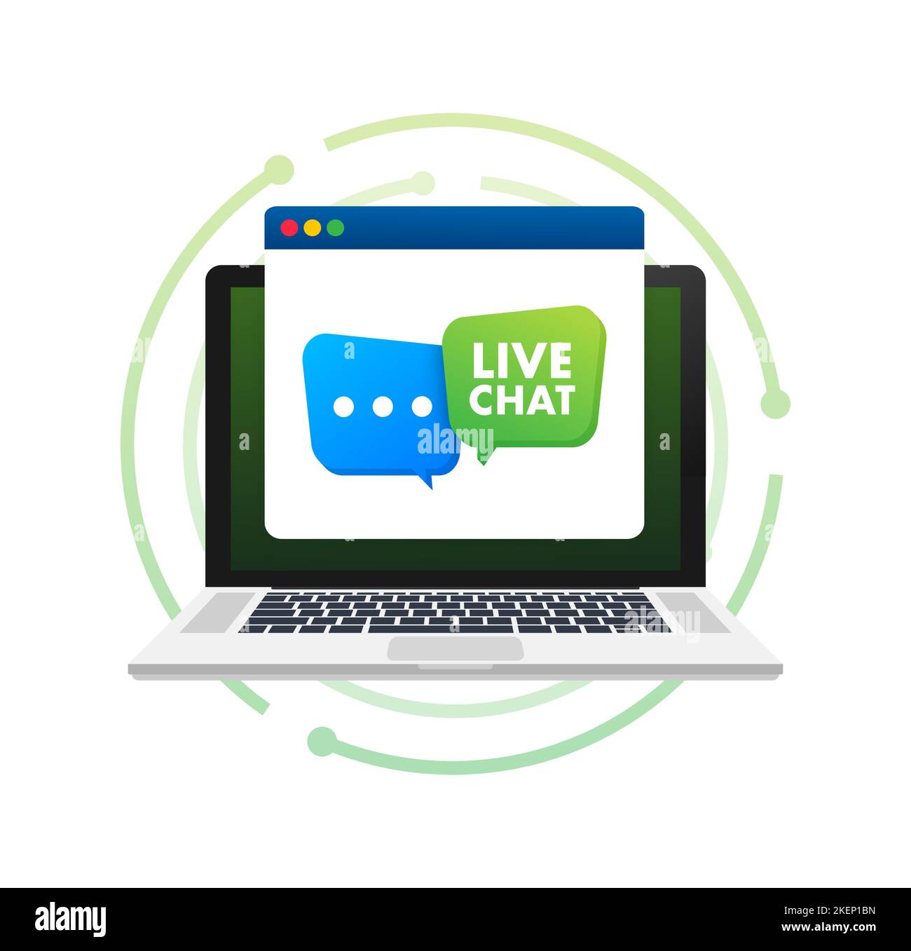 live chat. Support service. Live communication. Vector stock ...