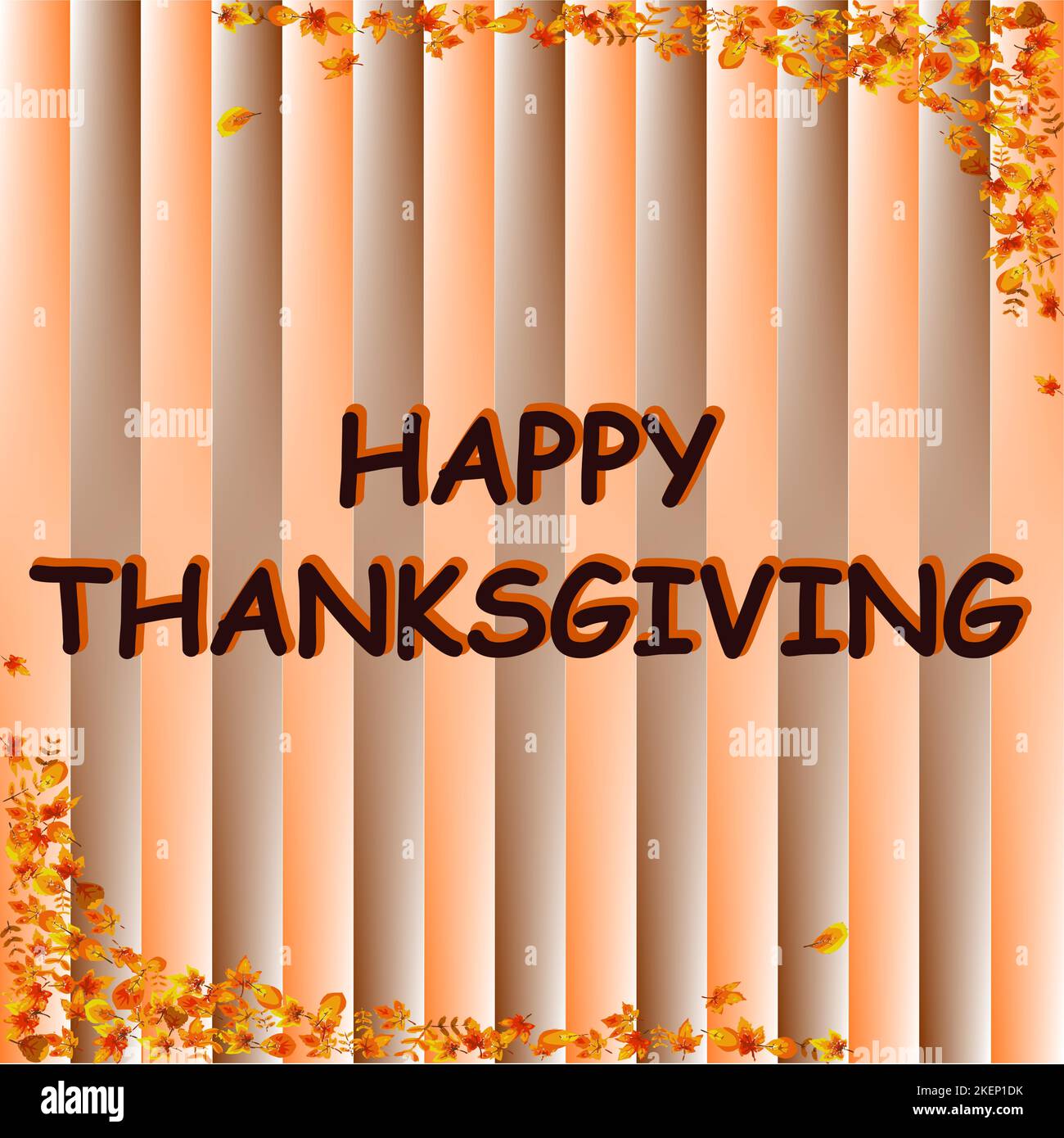 Happy Thanksgiving vector illustration. Happy Thanksgiving logo. Sign ...