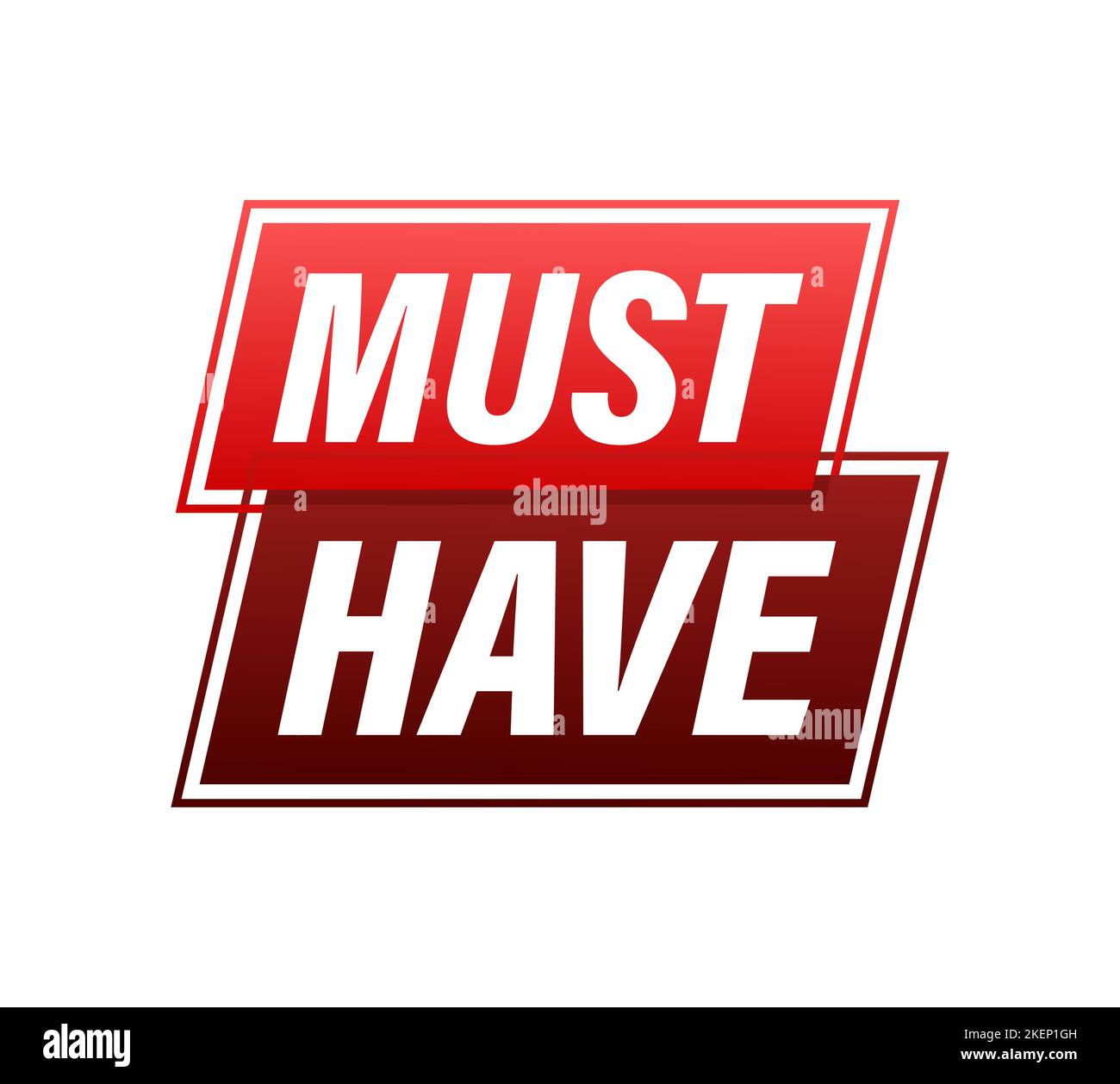 Must have sign, label. Vector stock illustration Stock Vector Image ...