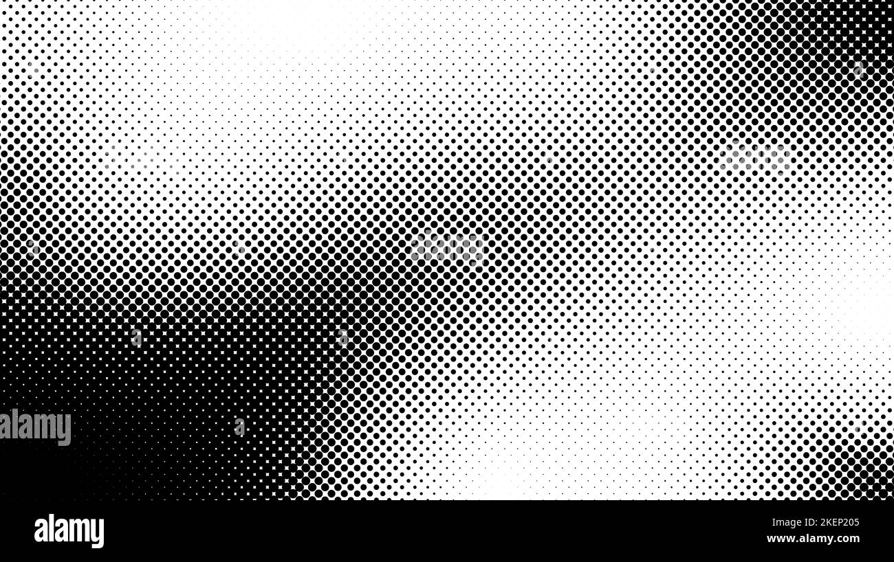 Halftone background. Grunge halftone pop art texture. White and black ...