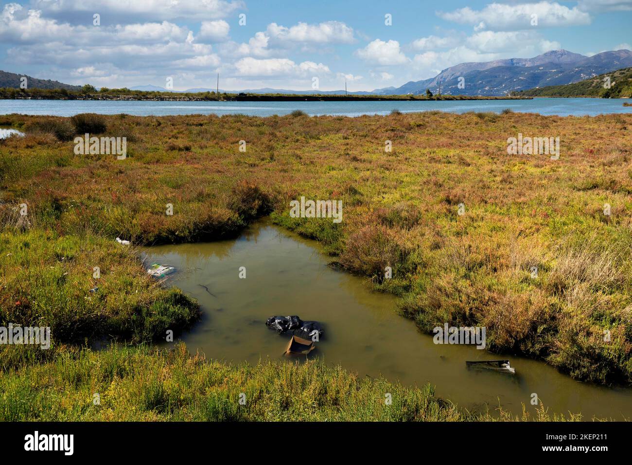 Environmental pollution in the wetland on the Butrinti peninsula ...