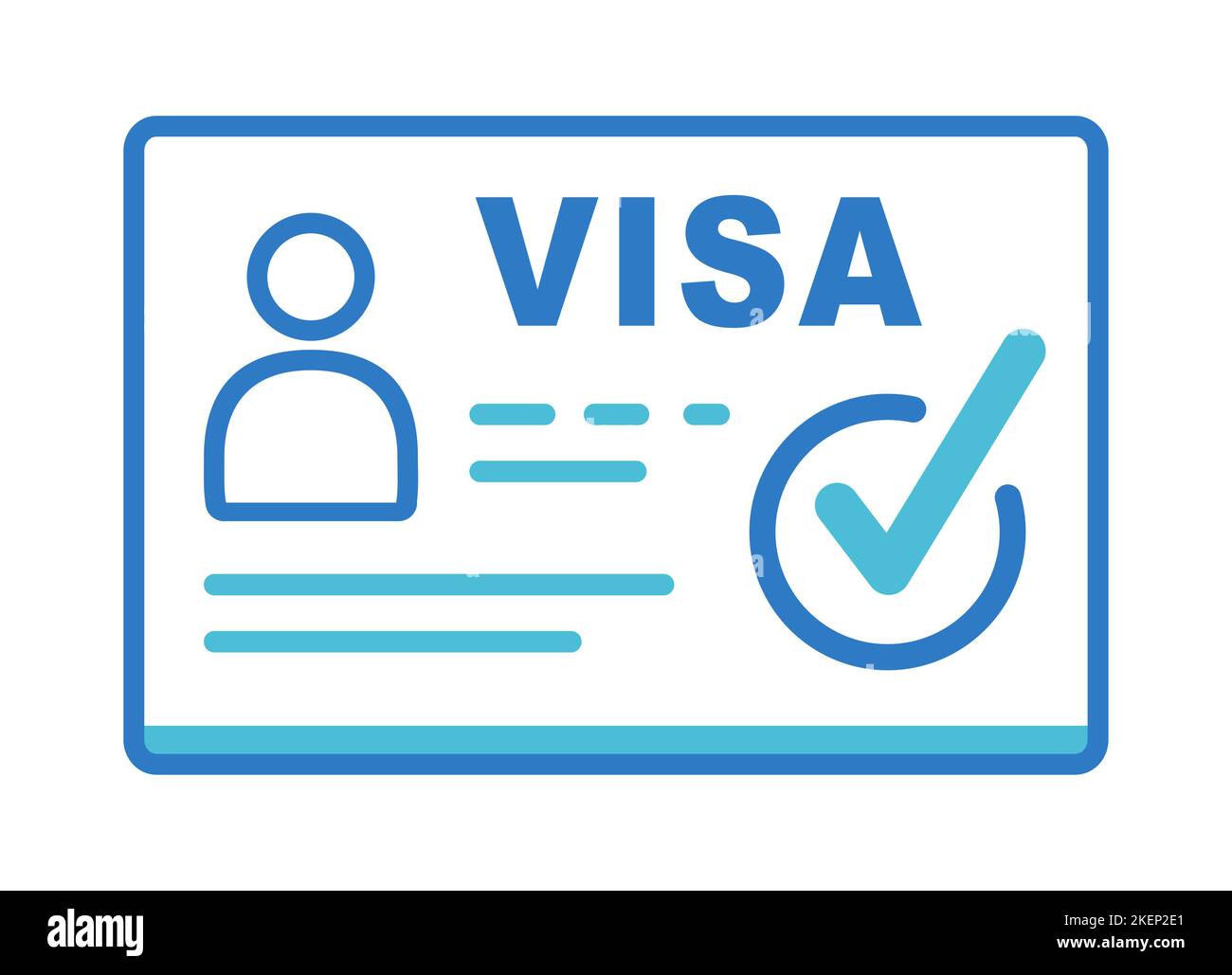 Visa, document, arrival. Foreign passport icon Outline. Customs house ...