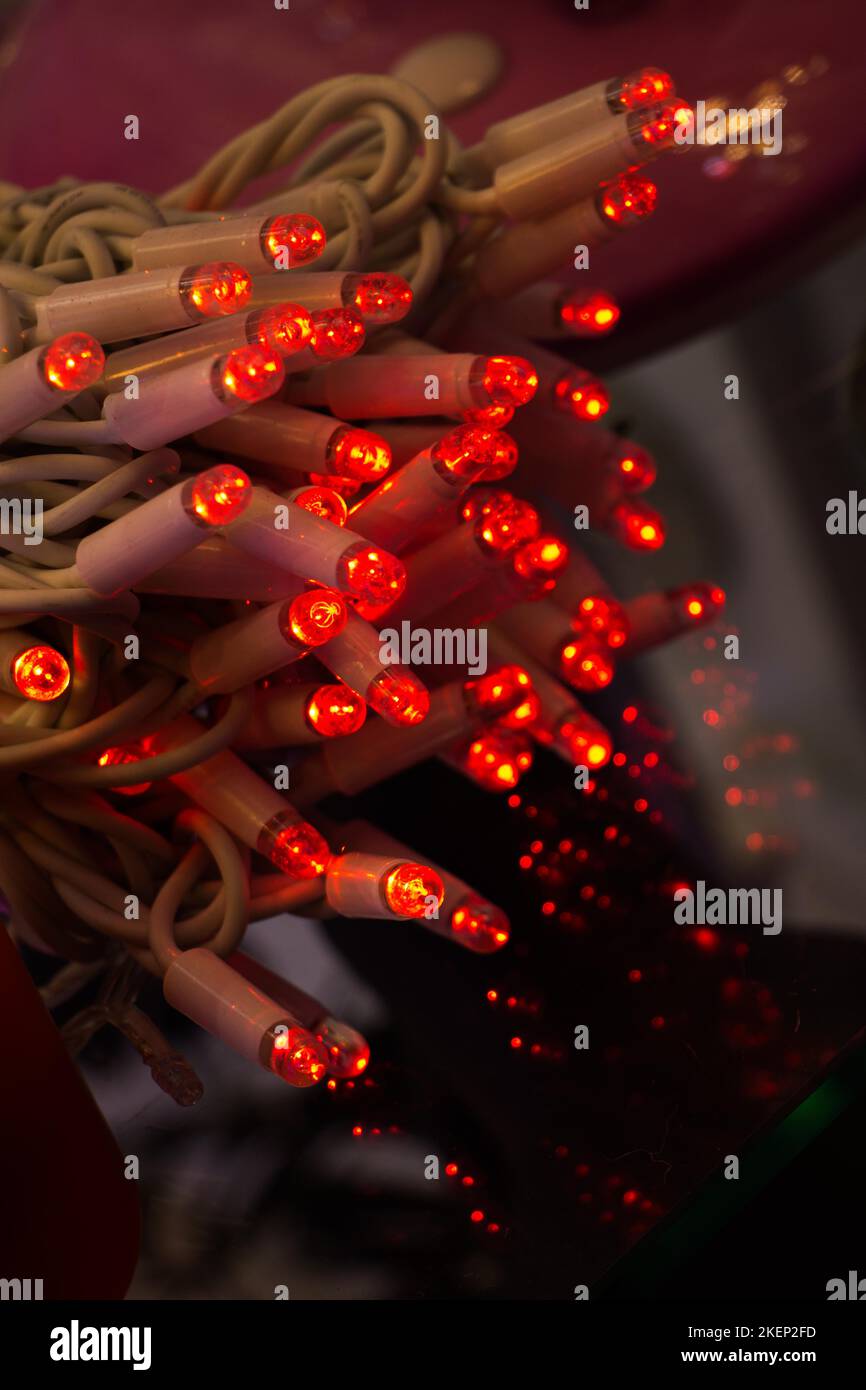 Christmas lights and party lights of a certain type Stock Photo - Alamy