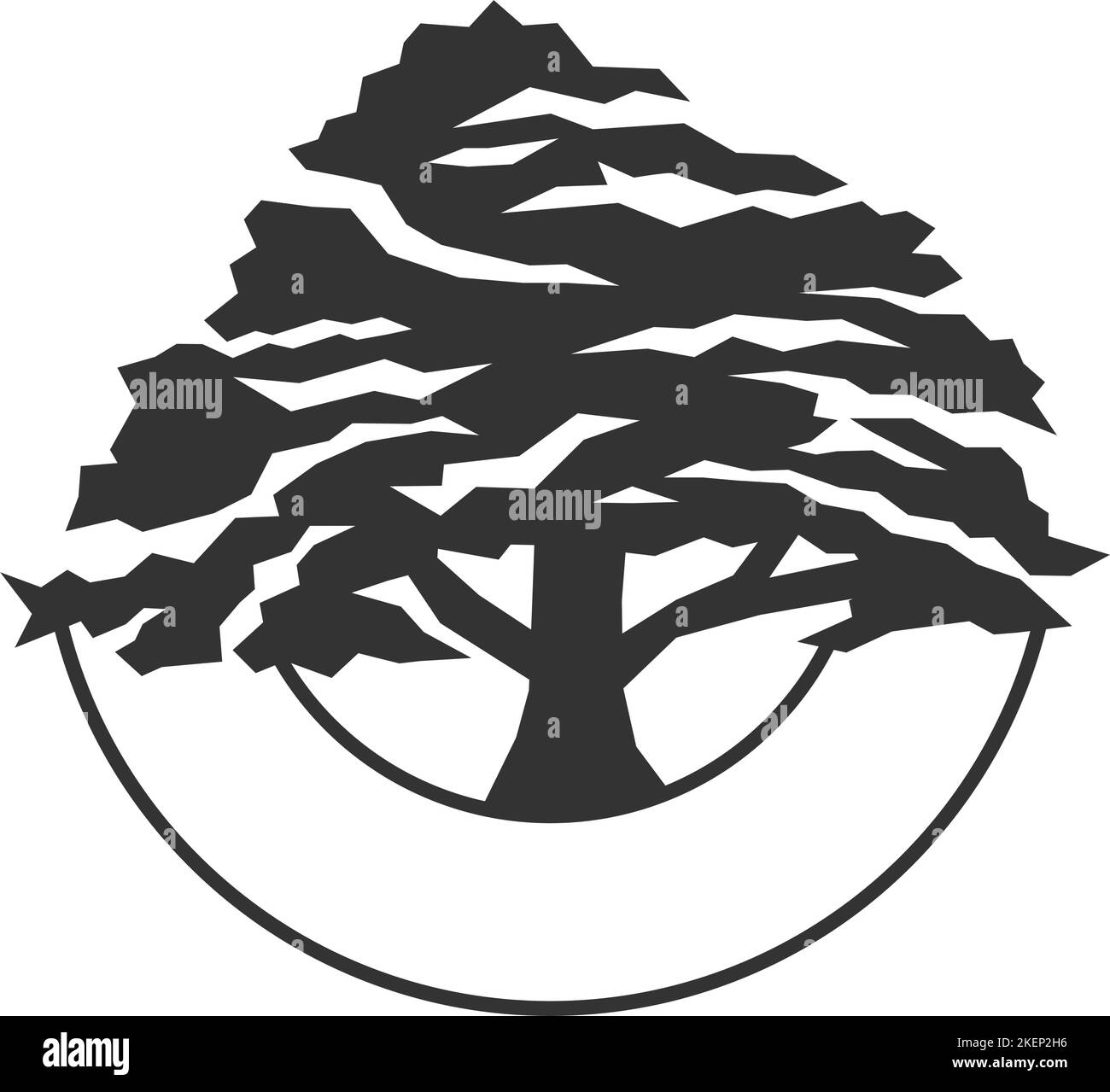 oak tree logo Icon Illustration Brand Identity Stock Vector Image & Art ...
