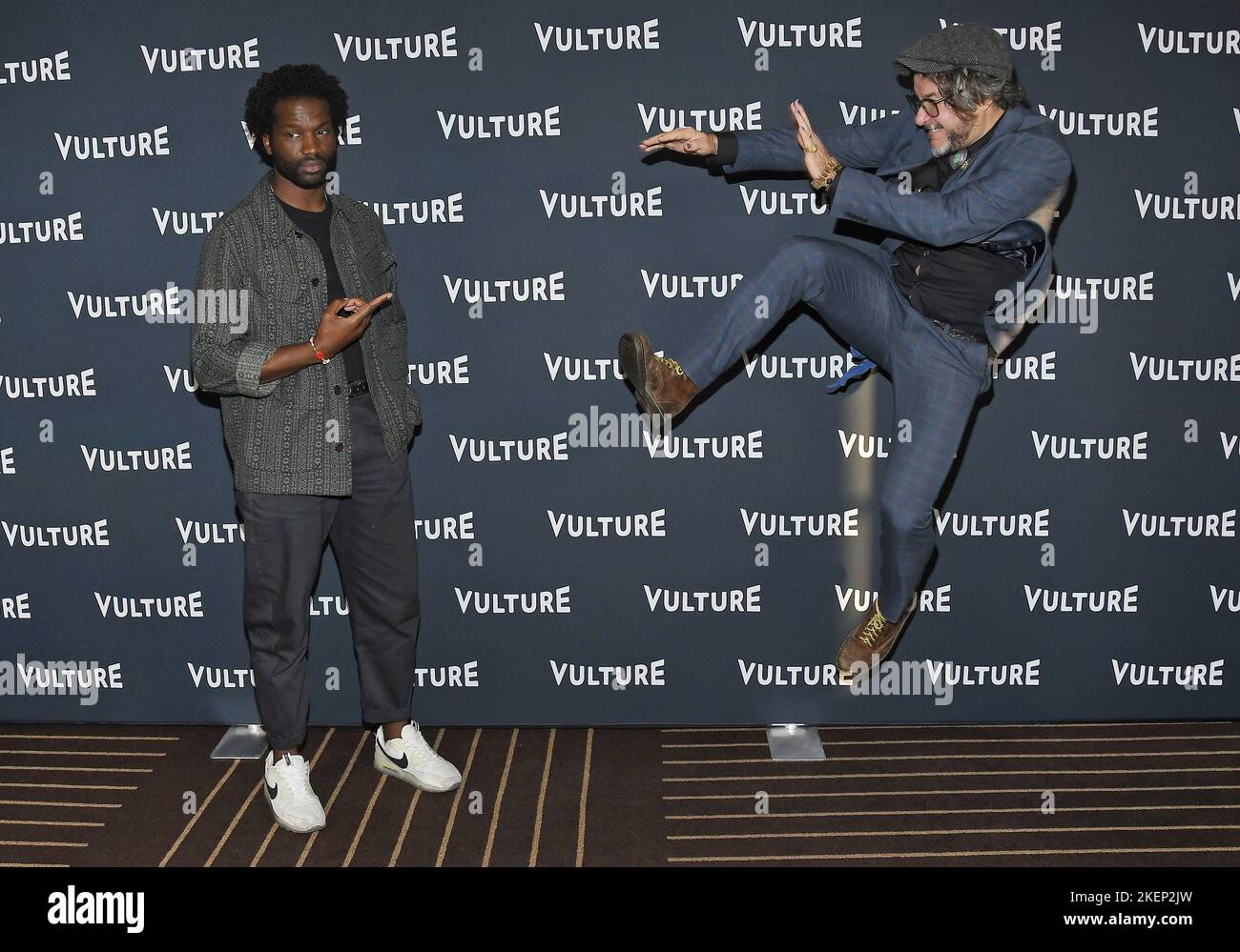 (L-R) Sope Dirisu and Director Corin Hardy arrives at the Vulture ...