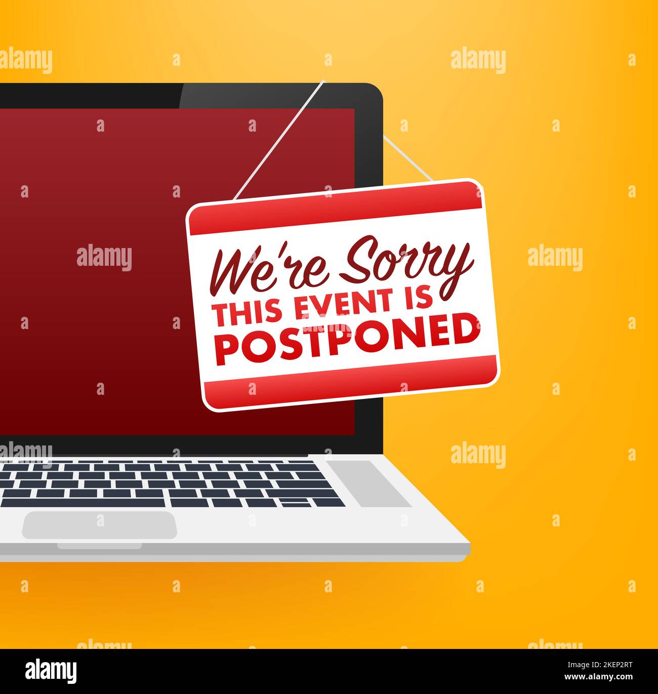 Sorry, this event is Postponed sign, label. Vector stock illustration Stock Vector Image & Art ...