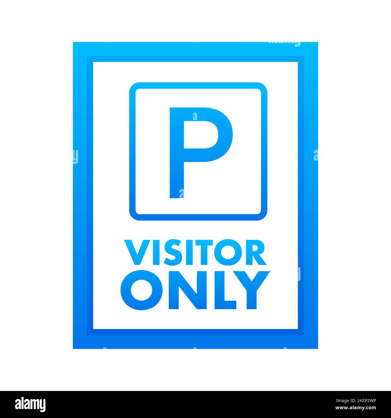 Visitors only parking sign . Car Parking Sign. Vector stock ...
