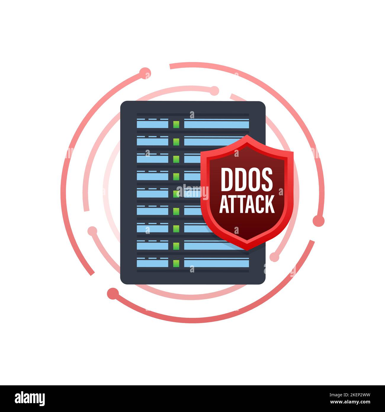 DDOS attack, hacker bomb. Denial of Service. Vector stock illustration Stock Vector Image & Art ...